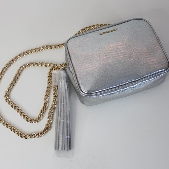 Victoria's Secret | Bags | Victorias Secret Silver Cross Body Bag ...